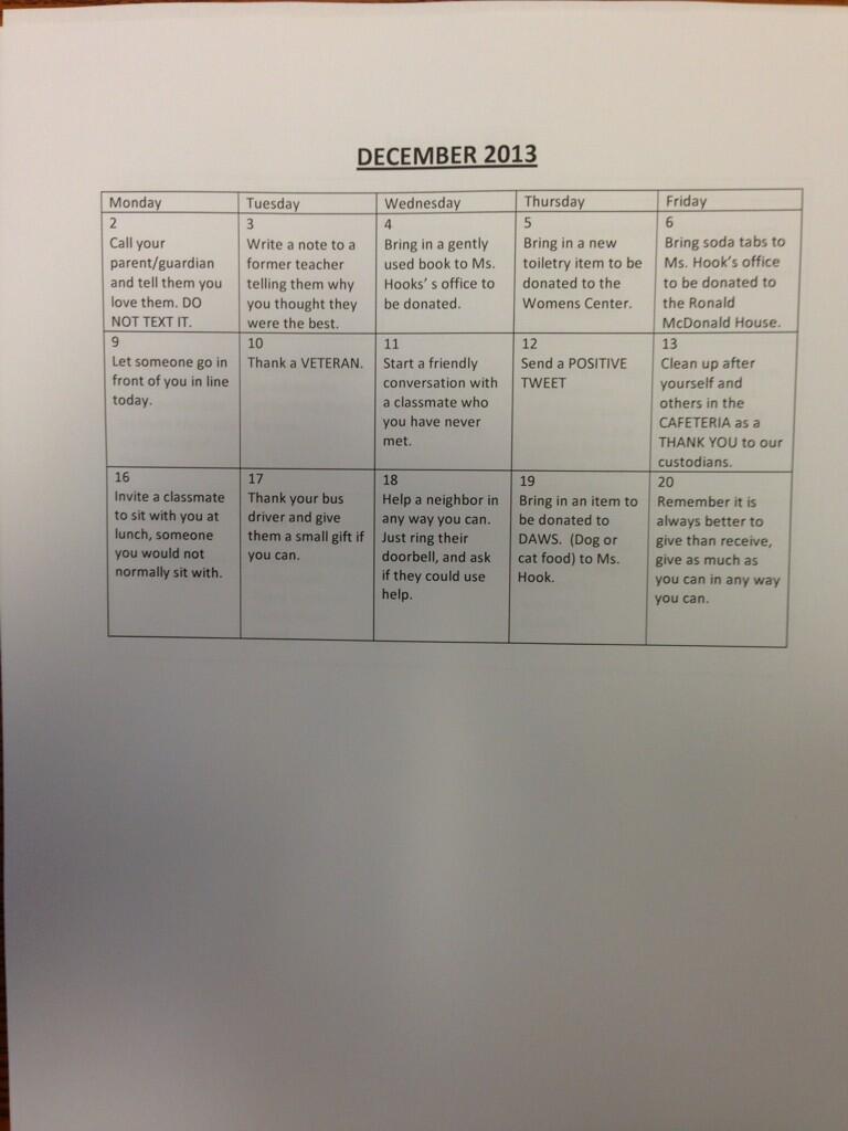 26 Act of Kindness During December and January – Kindness Blog